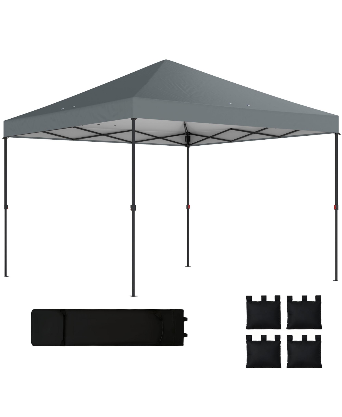 Click here for Outsunny 10 x 10 ft Pop Up Canopy Tent with One Pu... prices