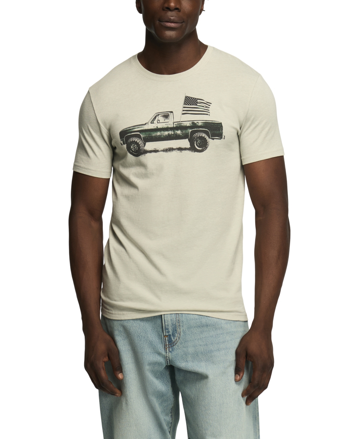 Click here for Lucky Brand Mens Flag Truck Graphic Tee - Griffin prices
