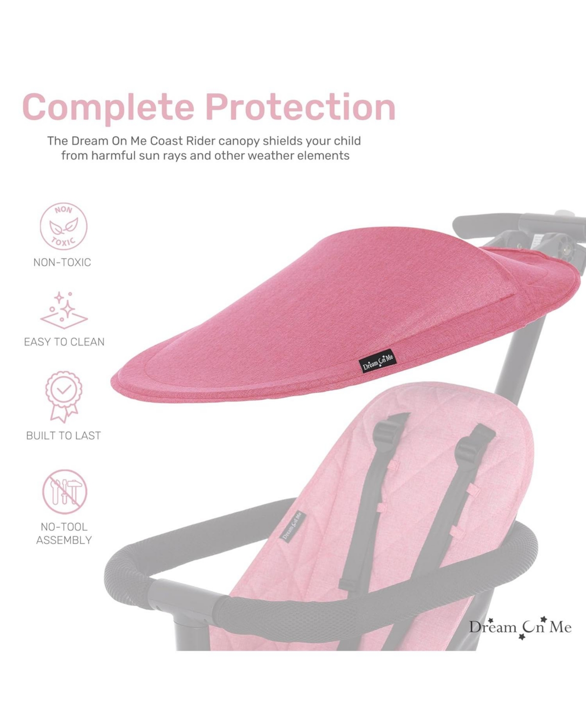 Click here for Dream On Me Toddler Coast Rider Stroller Canopy -... prices