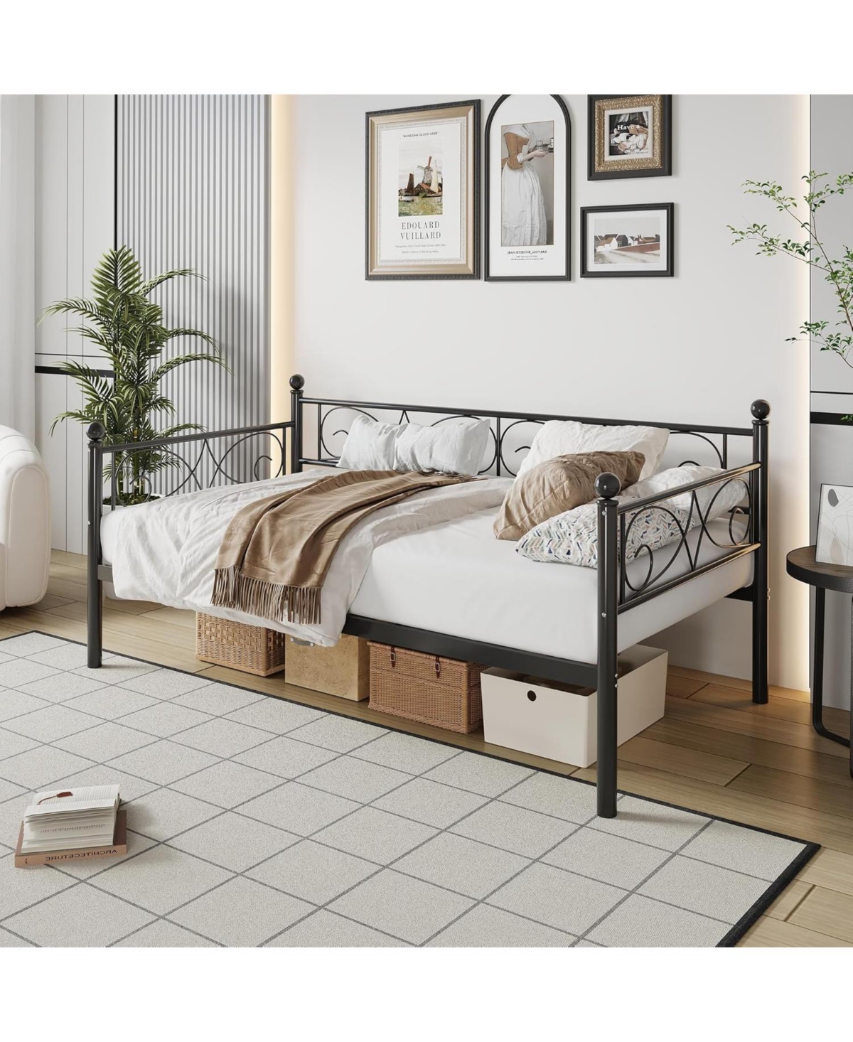 Click here for gaomon Metal Sofa Bed Frame  Heavy Duty Metal Slat... prices