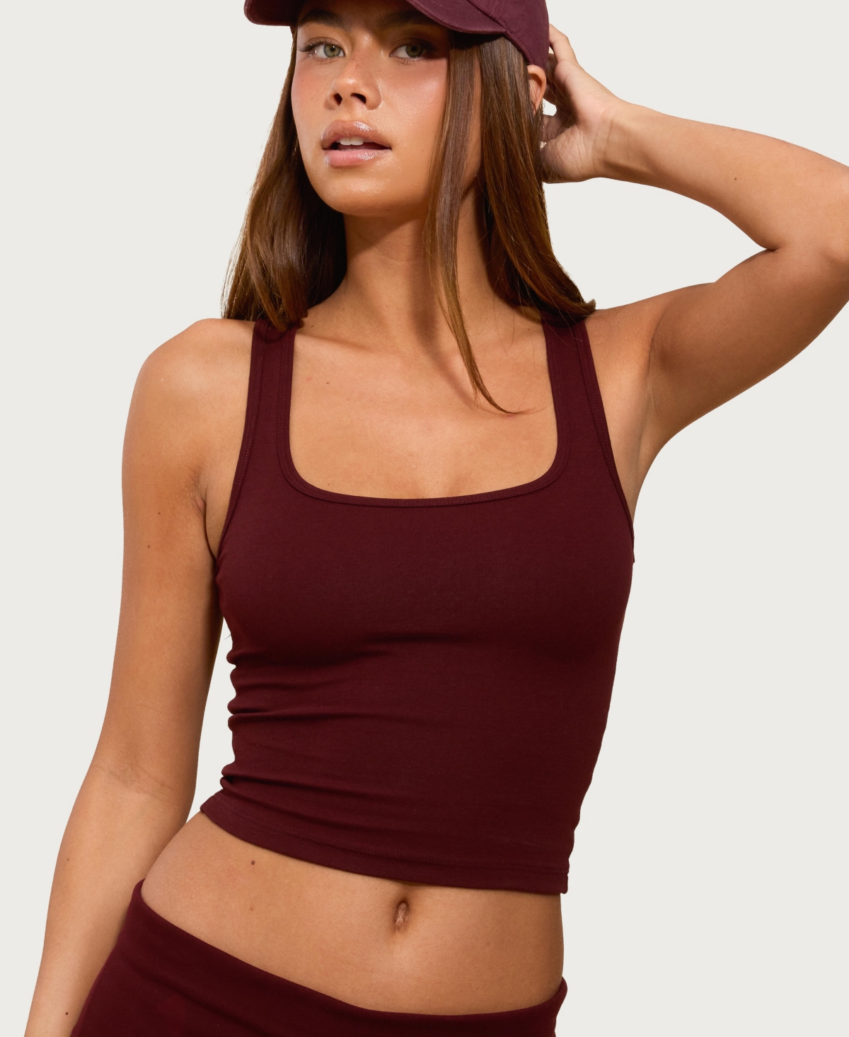 Click here for Edikted Womens Linda Ribbed Scoop Neck Tank Top -... prices