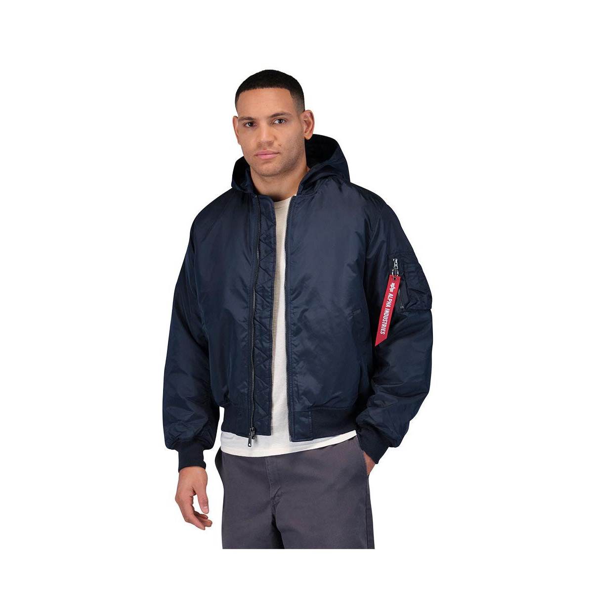 Click here for Alpha Industries Mens Ma-1 Hooded Oxford Flight Ja... prices