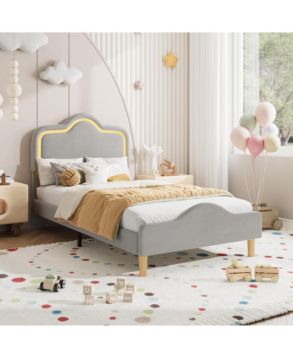 Click here for gaomon Bed Frame with Adjustable Led Headboard  Up... prices