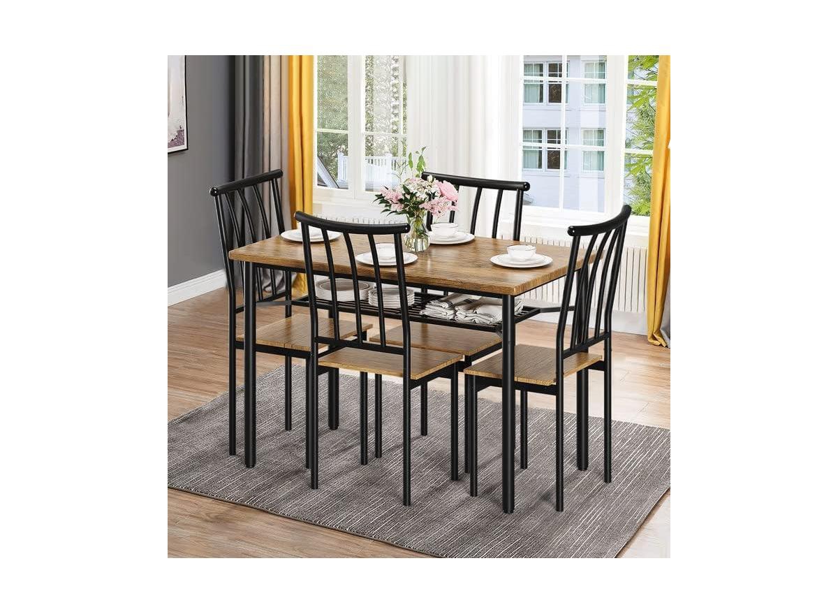 Click here for gaomon Kitchen Table and Chairs for 4  5Pcs Dining... prices