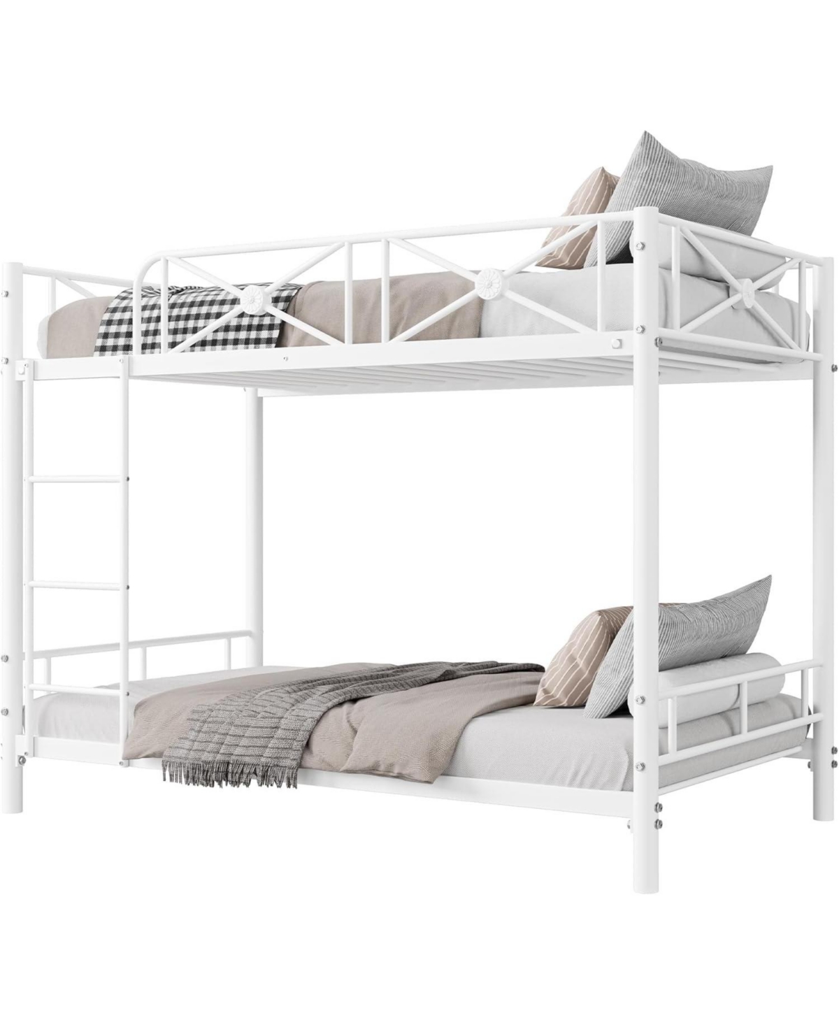 Click here for gaomon Metal Bunk Bed Twin Over Twin  Stable Heavy... prices