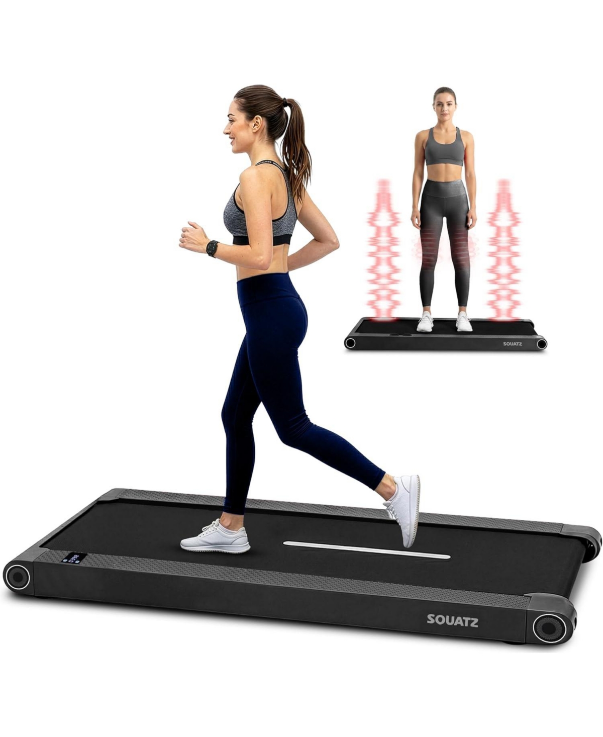 Click here for Squatz 2-in-1 Walking Pad Treadmill with Vibration... prices