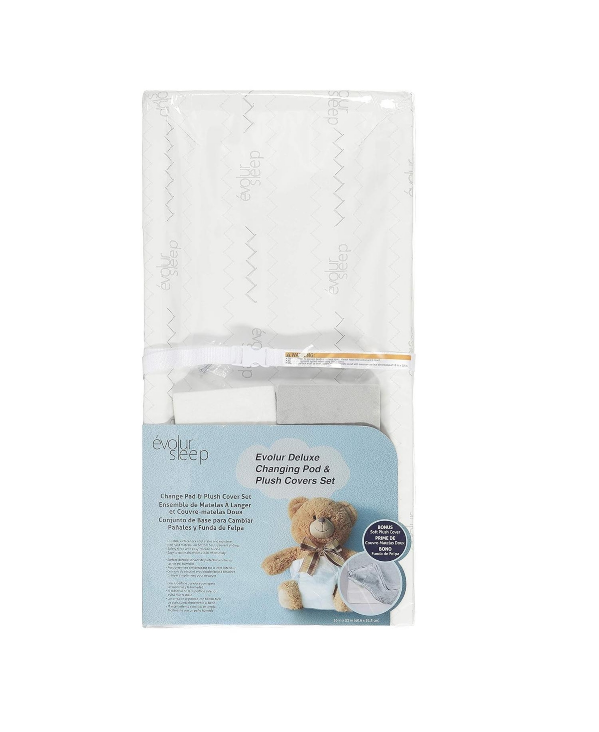 Click here for Evolur Baby 3-Sided Contour Changing Pad with 2 Co... prices