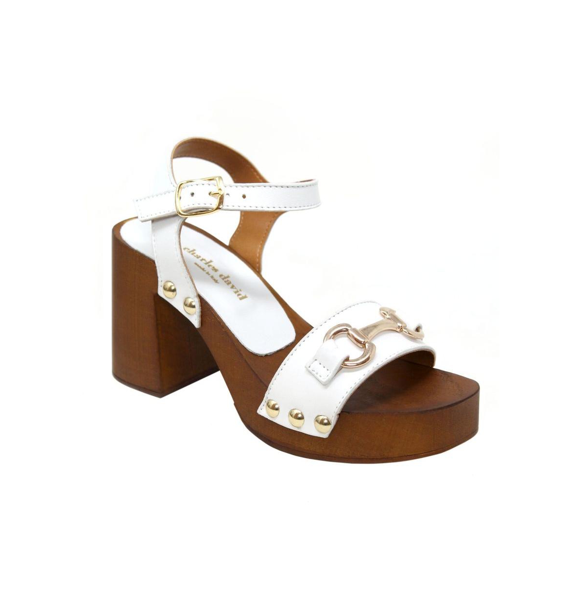 Click here for Charles David Womens Exposed Sandal - White prices