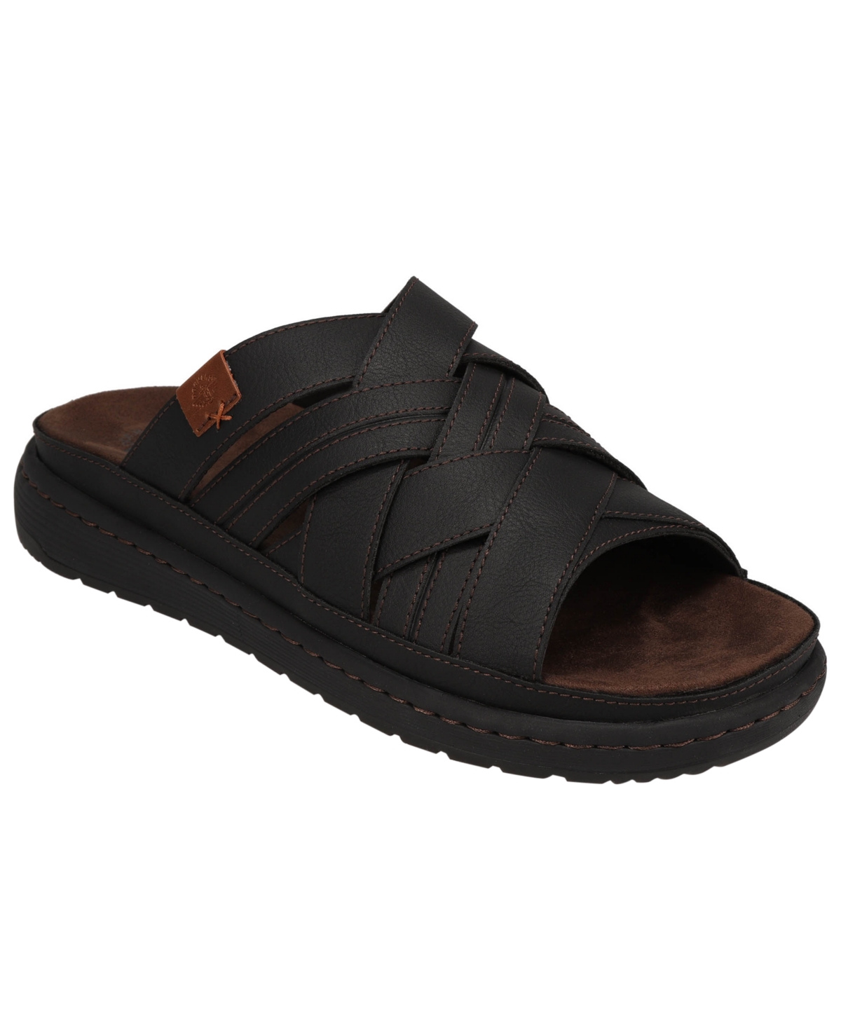 Click here for Dockers Mens Seville Tumbled Cross-Straps Sandals... prices