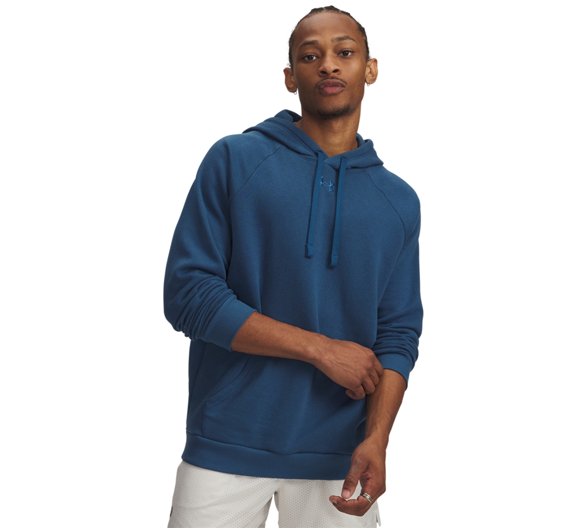 Click here for Under Armour Mens Rival Logo Embroidered Fleece Ho... prices