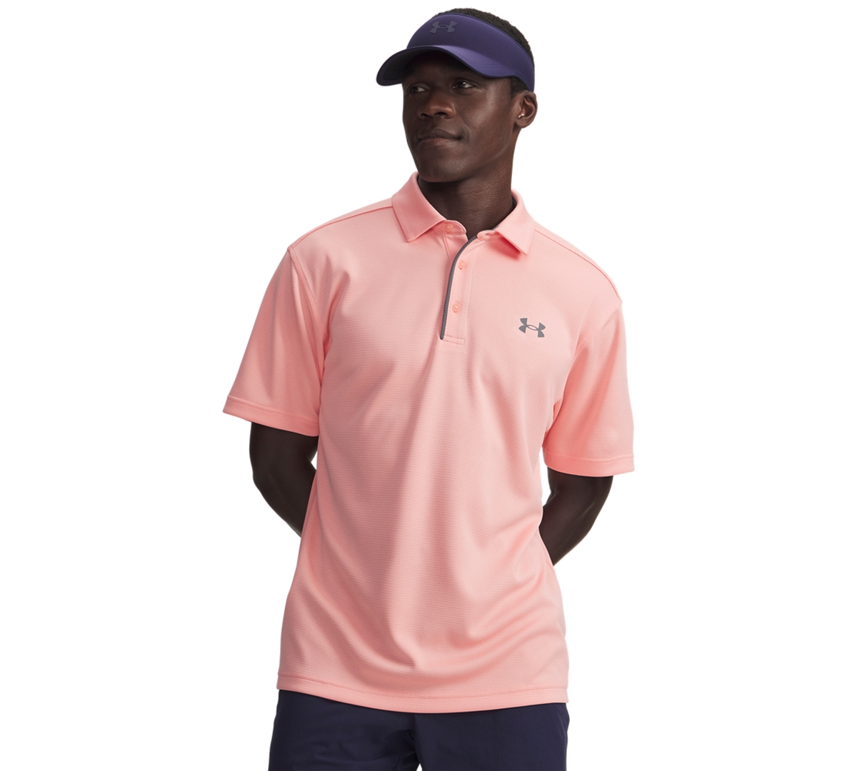 Click here for Under Armour Mens Tech Polo T-Shirt - Posh Pink/Pi... prices