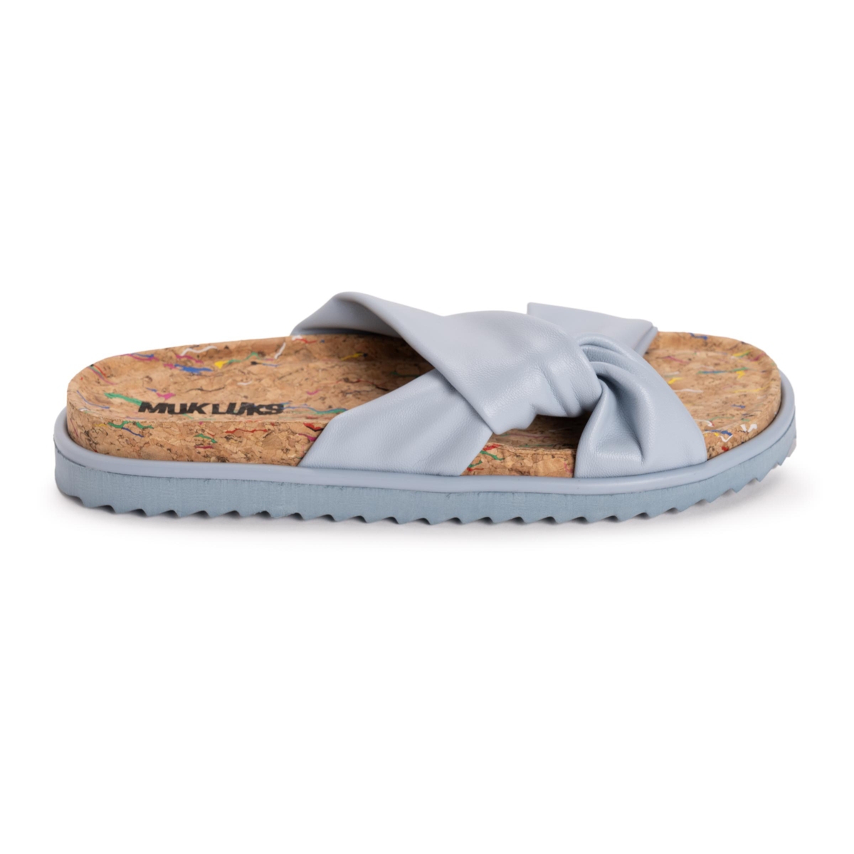 Click here for Muk Luks Womens Jazmine Sandal - Dusty blue prices