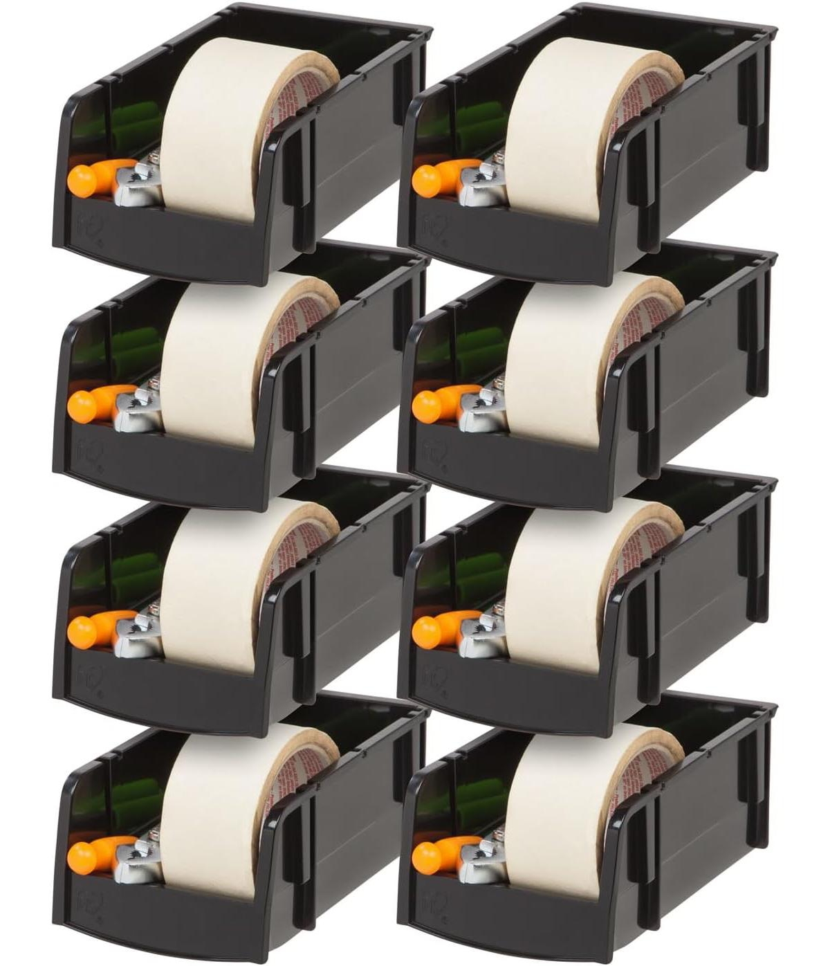 Click here for Iris Usa Stackable Bins  Plastic Front Shelf Bin S... prices