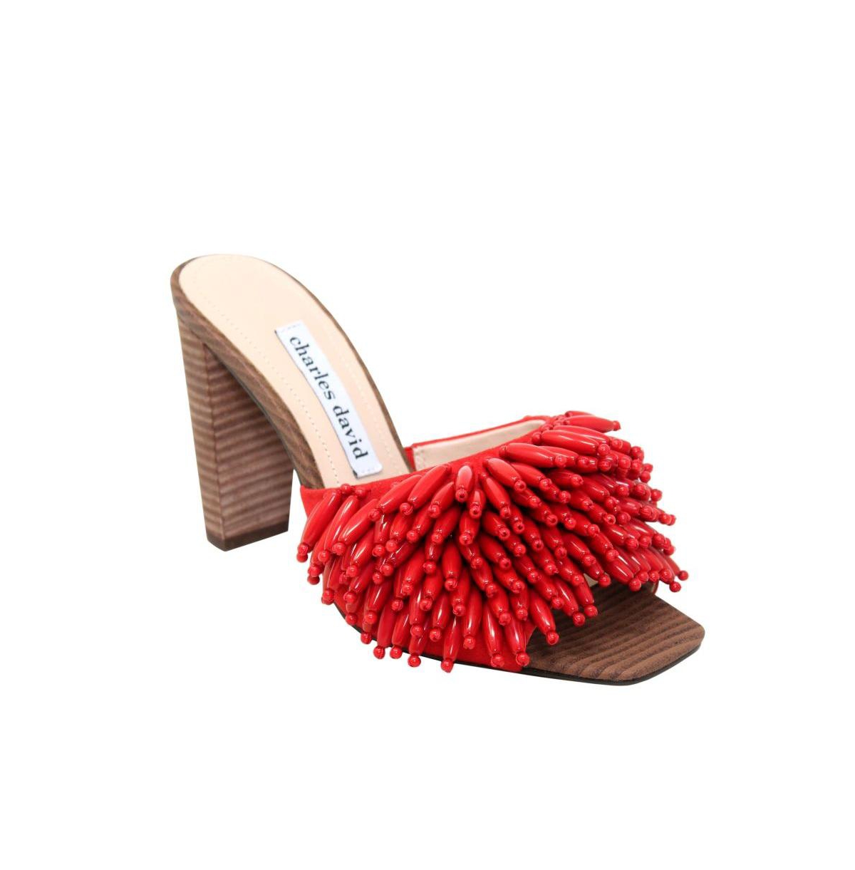 Click here for Charles David Womens Hottie Dress Sandal - Red glo... prices