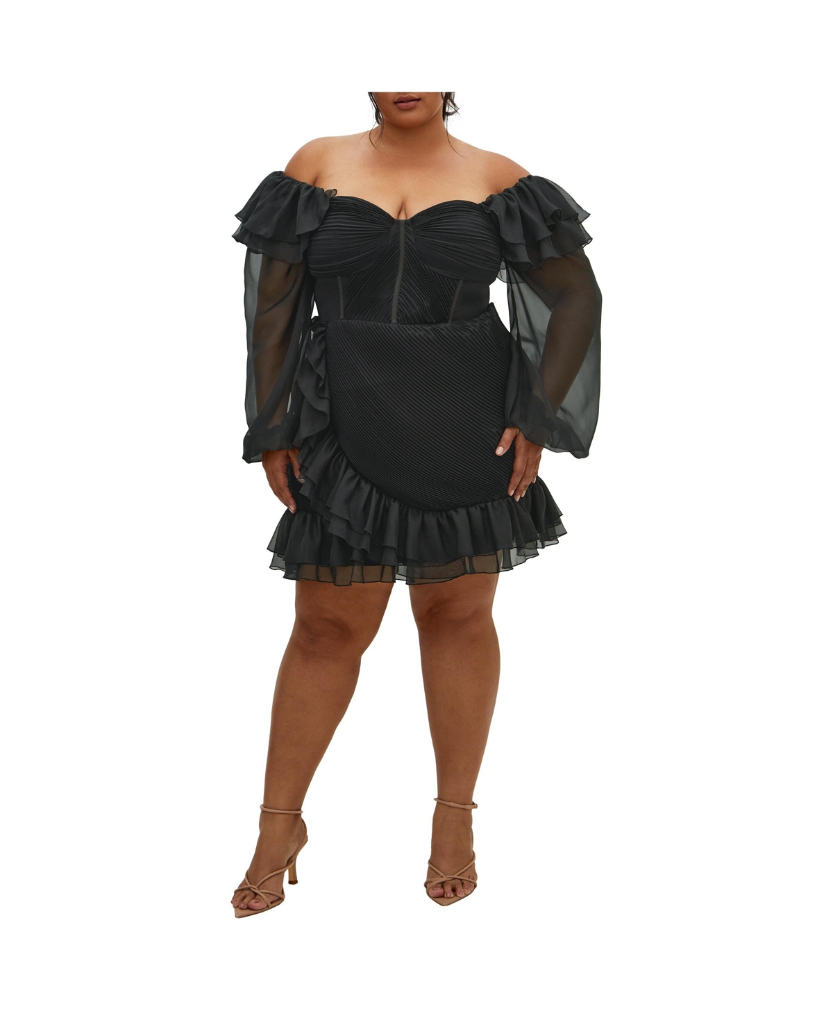 Click here for City Chic Plus Size Crysta Dress - Black prices