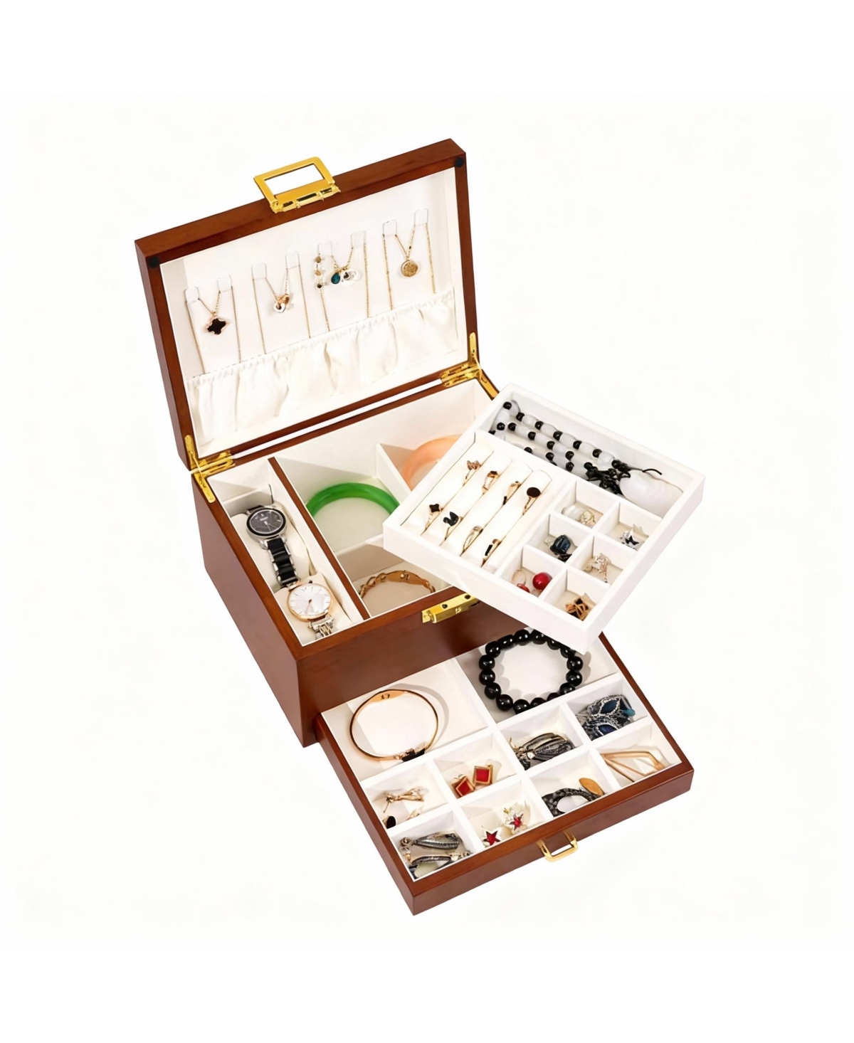 Click here for Yigii Solid Wood Jewelry Box with Velvet Lining an... prices