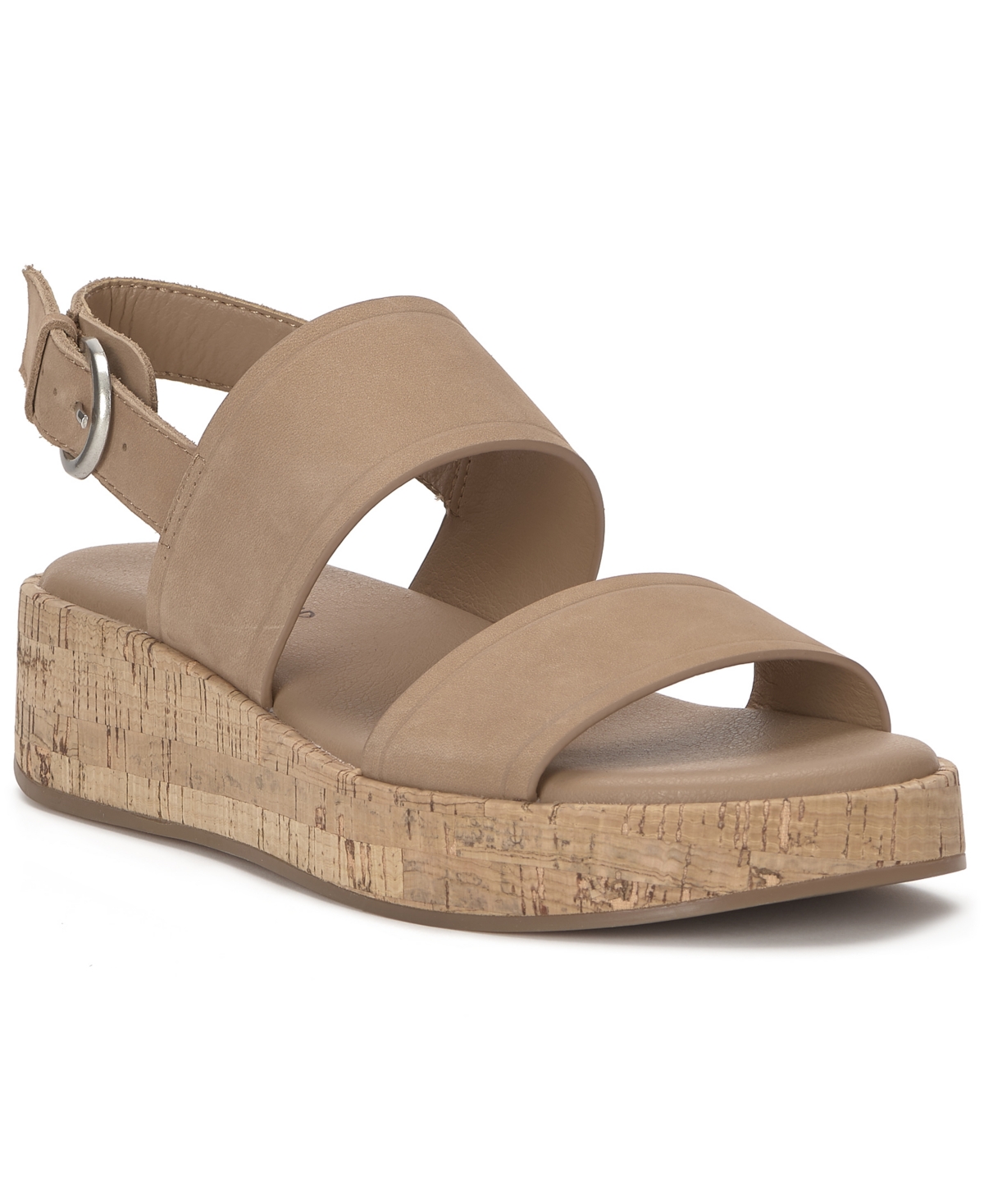 Click here for Lucky Brand Womens Elsie Double Band Round Toe Wed... prices