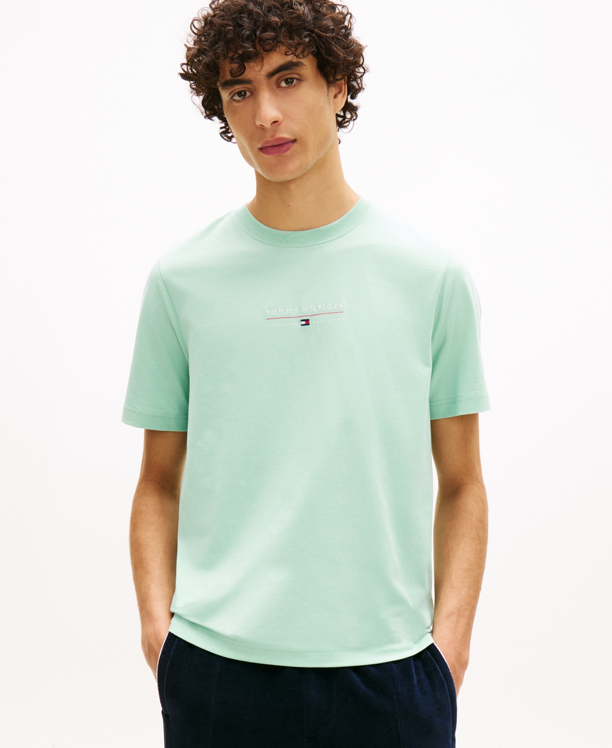 Click here for Tommy Hilfiger Mens Crewneck Brand Lockup Graphic... prices