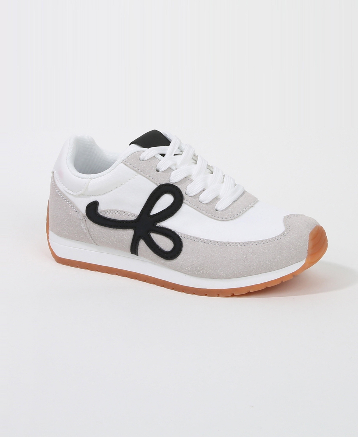 Click here for Berness Womens Simone Lace-Up Sneakers - White prices