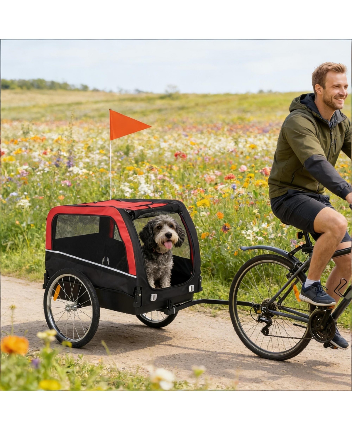 Click here for Aostirmotor Pet Bike Trailer Carrier for Dogs & Sm... prices