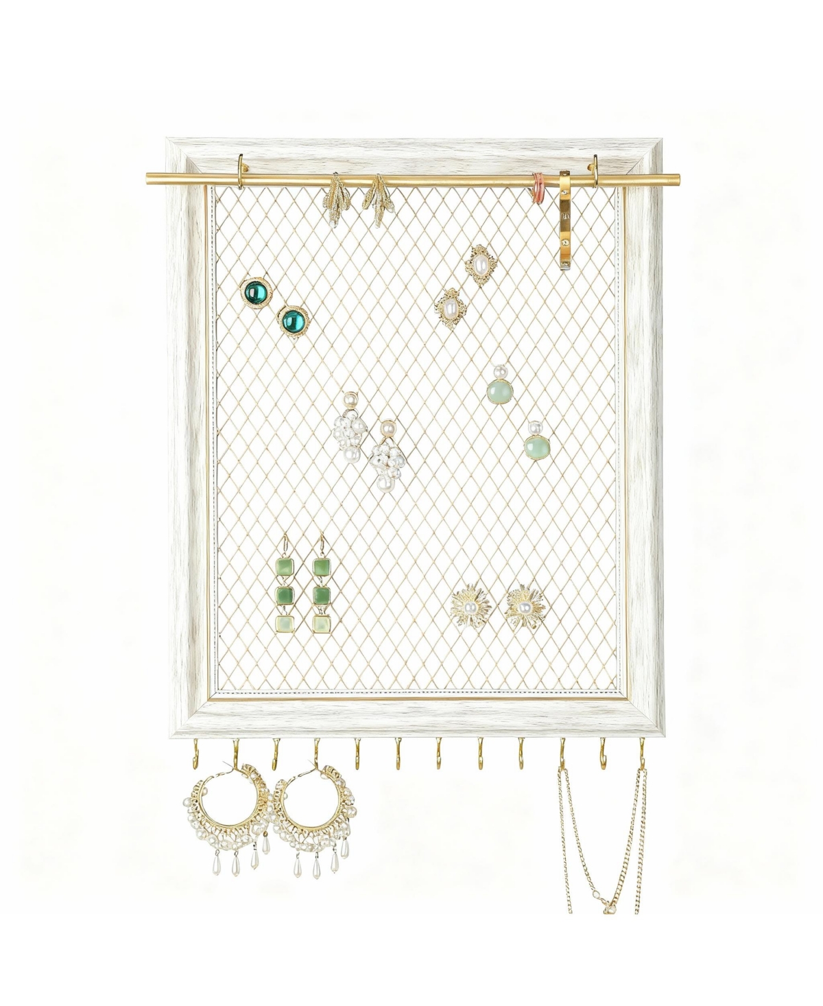 Click here for Yigii Vintage Wall Earring Wall Rack with 12 Hooks... prices