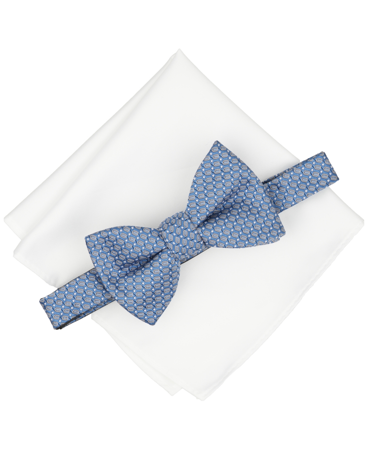 Click here for Alfani Mens Renato Geometric Bow Tie & Pocket Squa... prices