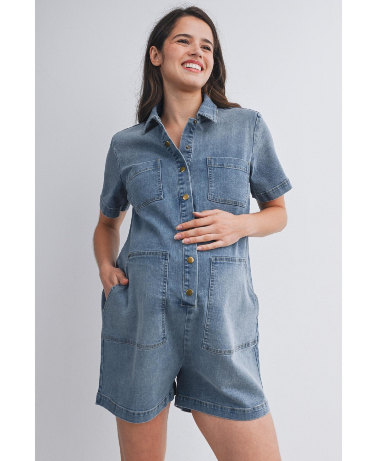 Click here for Hello Miz Maternity Nursing-Friendly Button Down C... prices