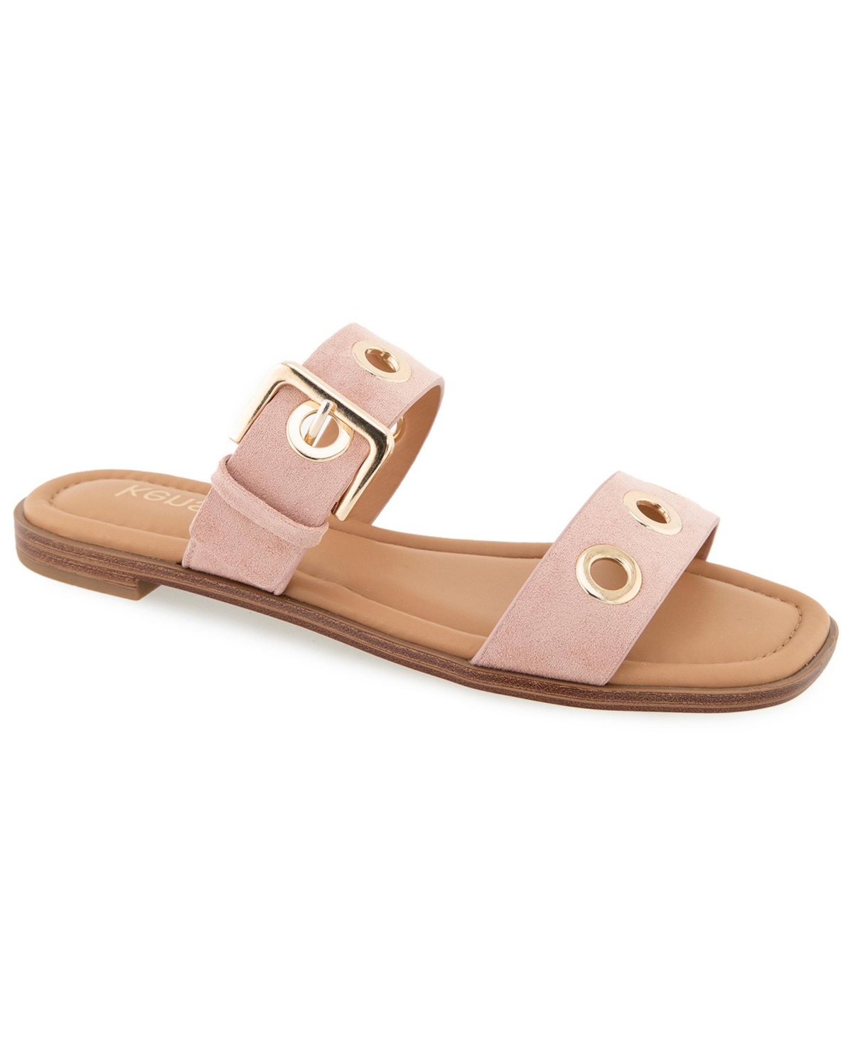 Click here for Kensie Womens Reine Flat Sandal - Rose prices