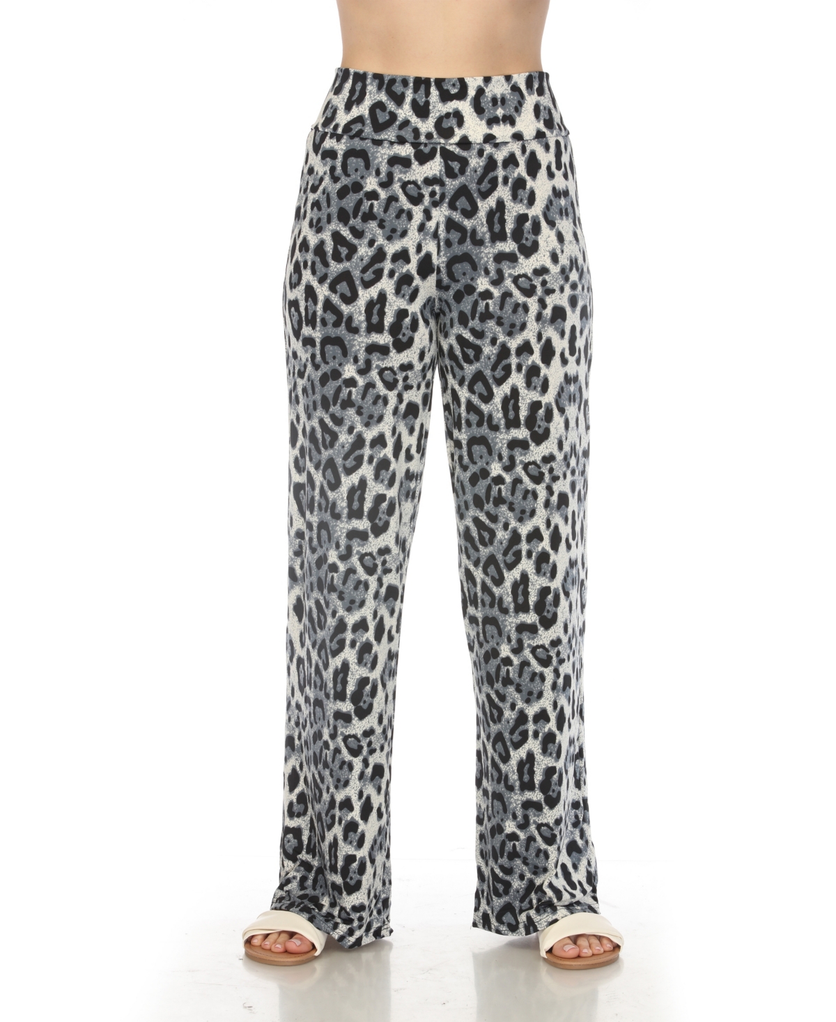 Click here for White Mark Womens High-Waist Floral Wide-Leg Pants... prices