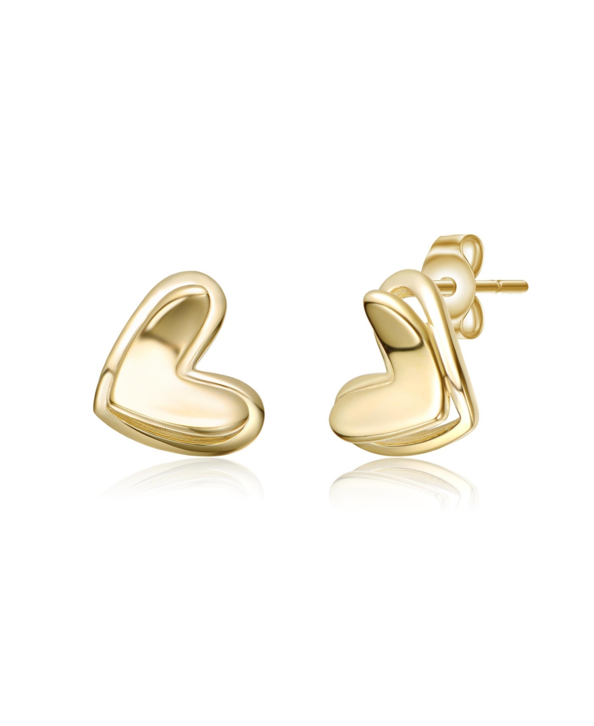 Click here for Rachel Glauber 14K Gold Plated Interlocking Double... prices