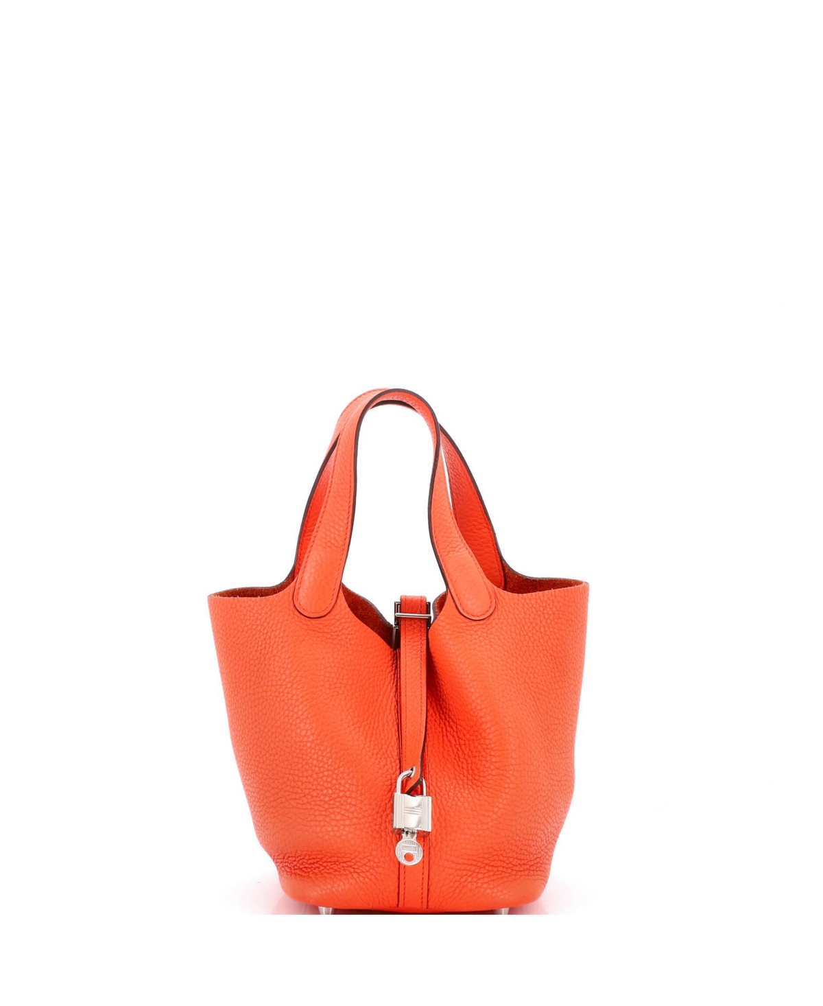 Click here for Pre-Owned HERMES Pm Picotin Lock Bag Clemence - Or... prices