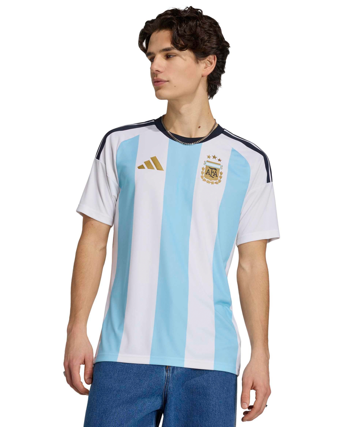 Click here for adidas Mens Argentina 26 Home Fan Jersey Crewneck... prices