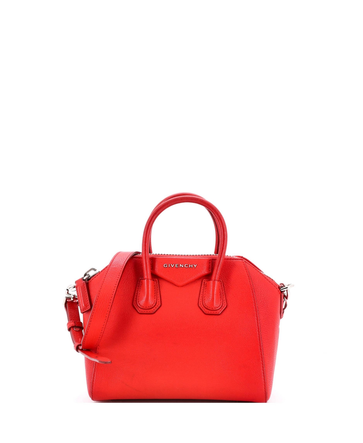 Click here for Pre-Owned Givenchy Mini Antigona Bag Leather - Red prices