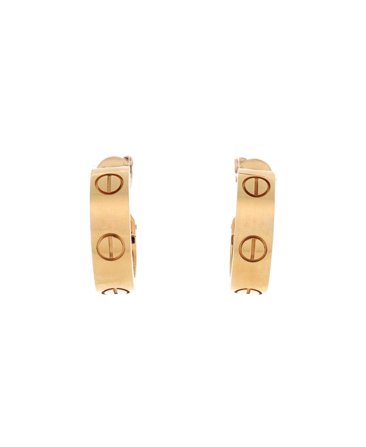 Click here for Pre-Owned Cartier Love French Clip Hoop Earrings -... prices