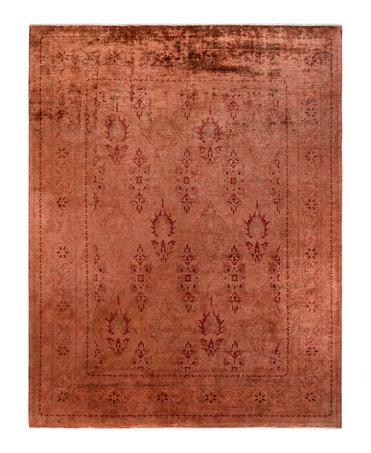 Adorn Hand Woven Rugs Fine Vibrance M1399 9 3 x 11 10 Area Rug - Brown