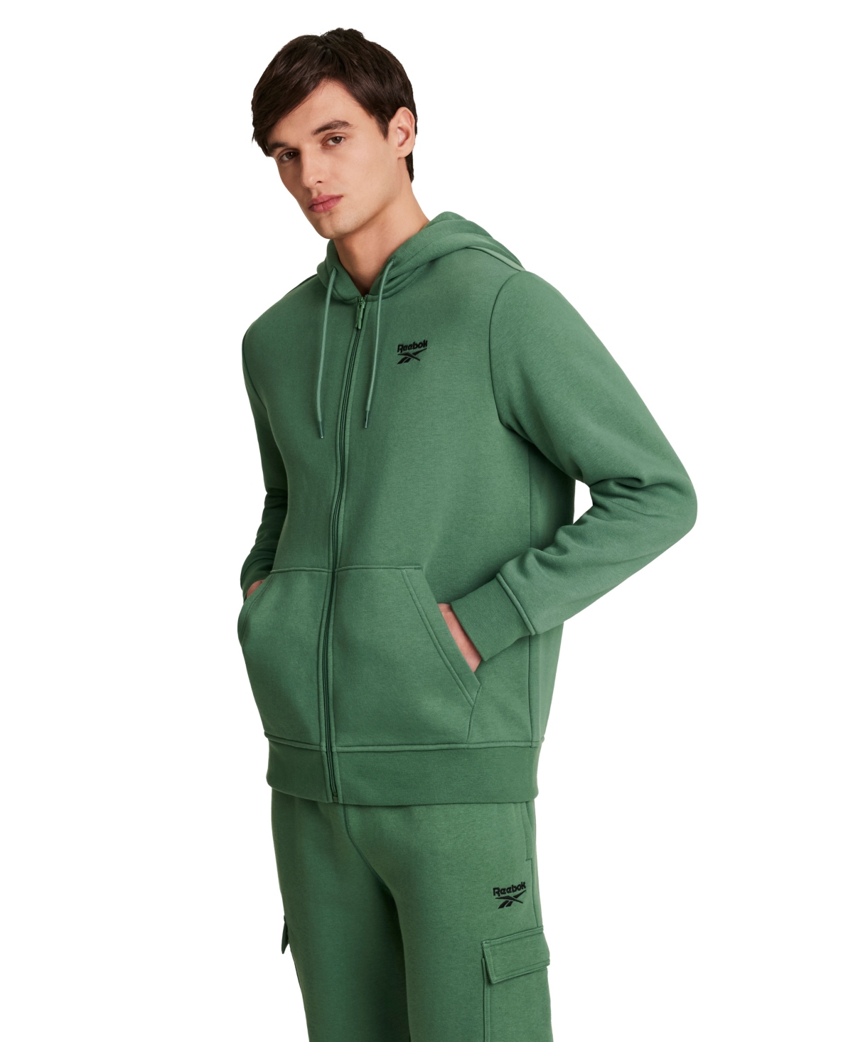 Click here for Reebok Mens Regular Fit Long-Sleeve Hoodie - Field... prices