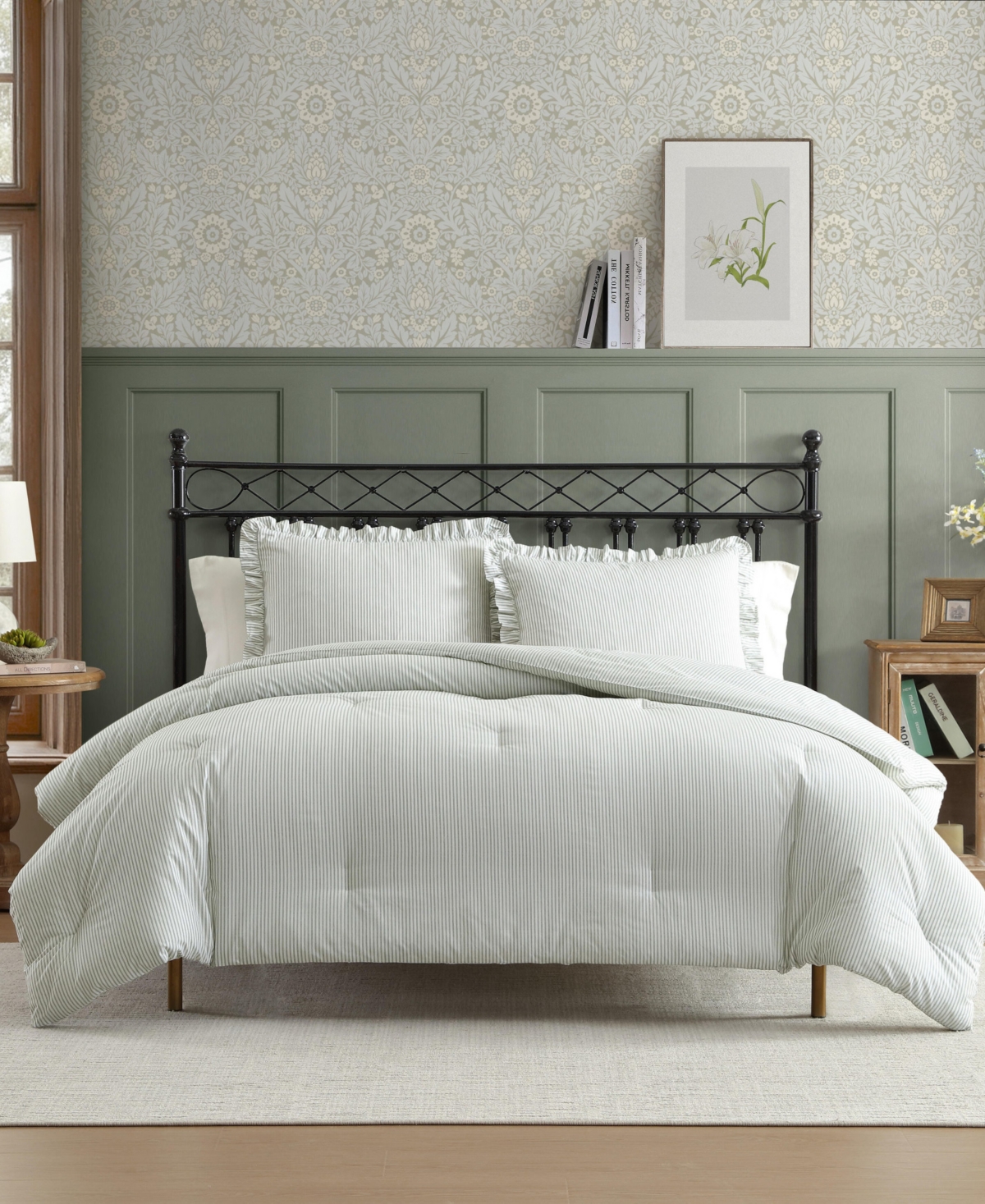 Click here for Laura Ashley Oxford Stripe 2-Pc. Comforter Set  Tw... prices