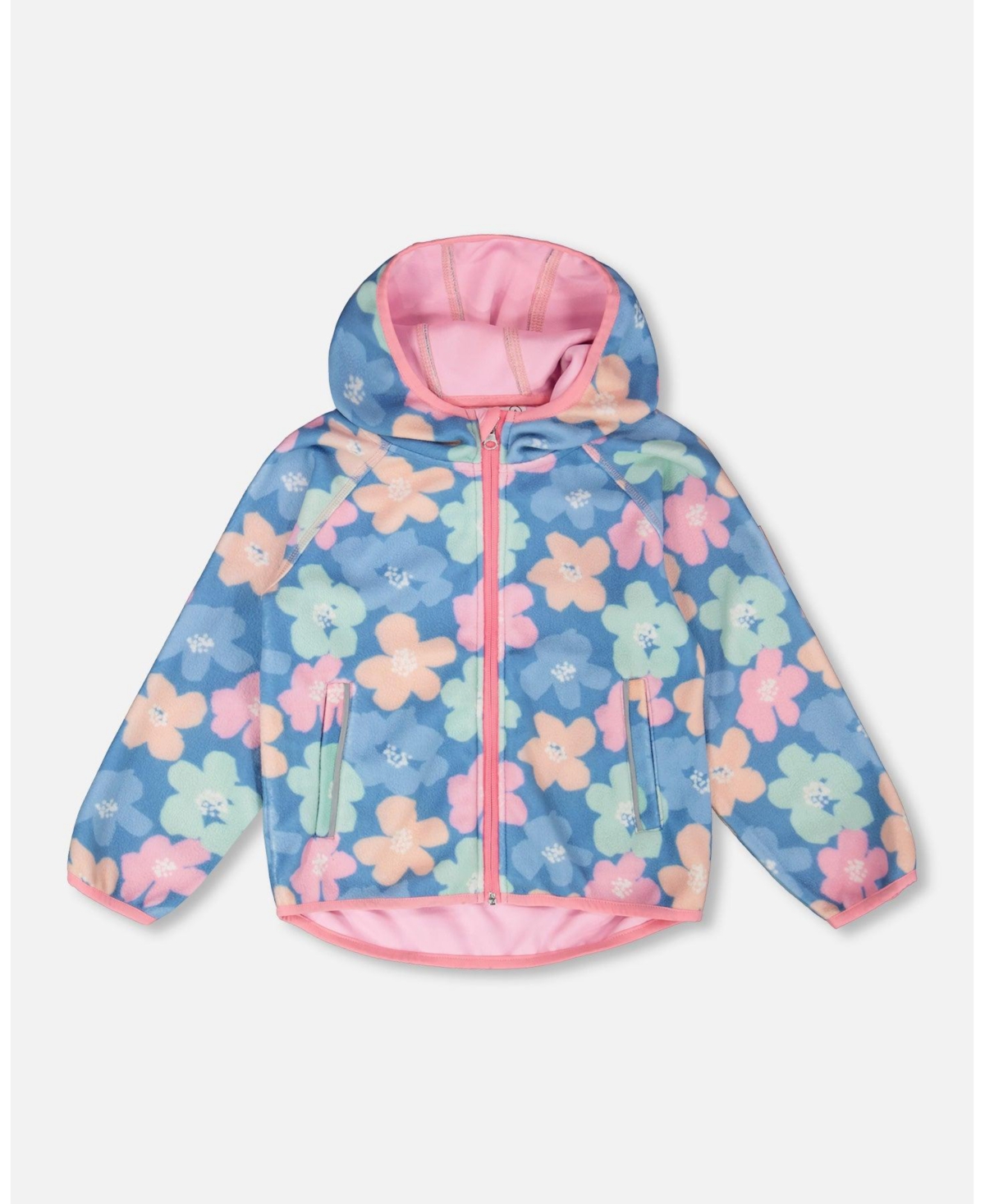 Click here for Deux par Deux Big Girls Softshell Jacket - Blue fl... prices