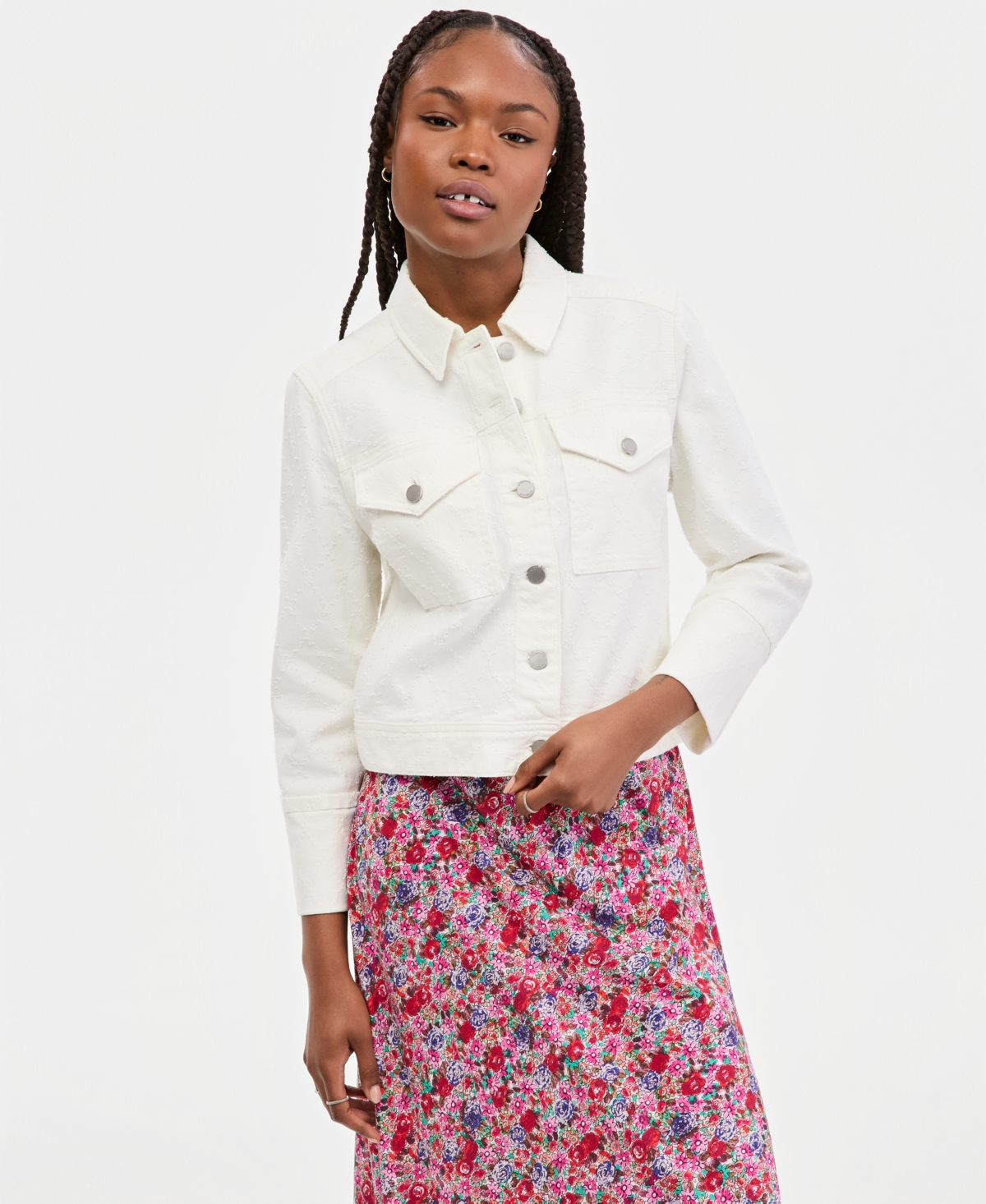 Click here for Liverpool Los Angeles Womens Cropped Embroidered J... prices