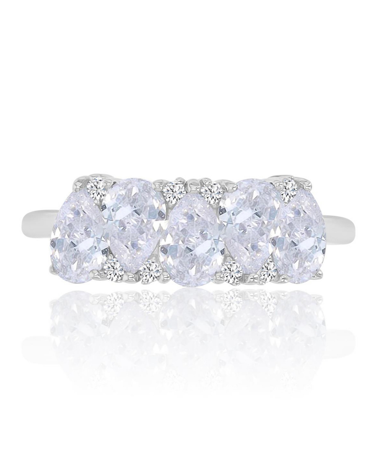 Click here for Macys Pear-Shaped Cubic Zirconia Ring in Rhodium O... prices