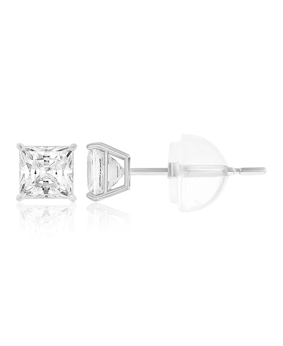 Click here for Macys White Swarovski Zirconia Solitaire Earrings... prices