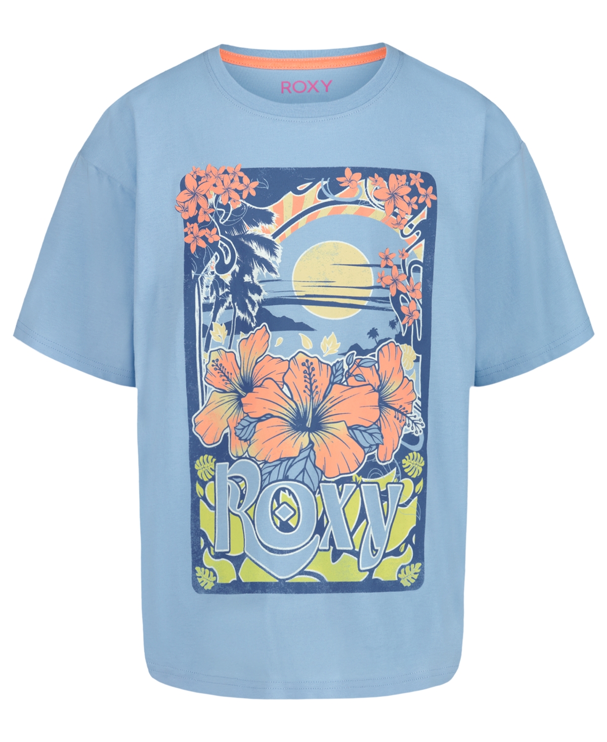 Click here for Roxy Girls 7-16 Graphic Print Oversized T-Shirt -... prices