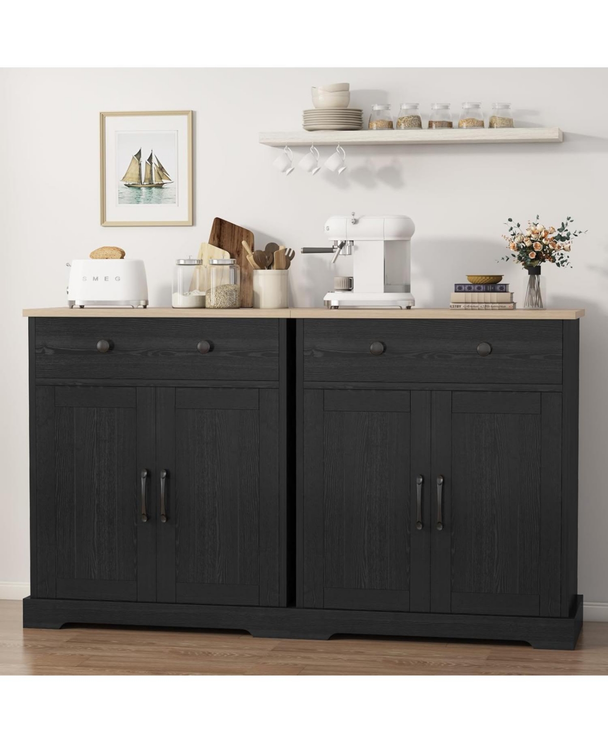 Click here for gaomon Storage Cabinet  Wood Sideboard Buffet Cabi... prices
