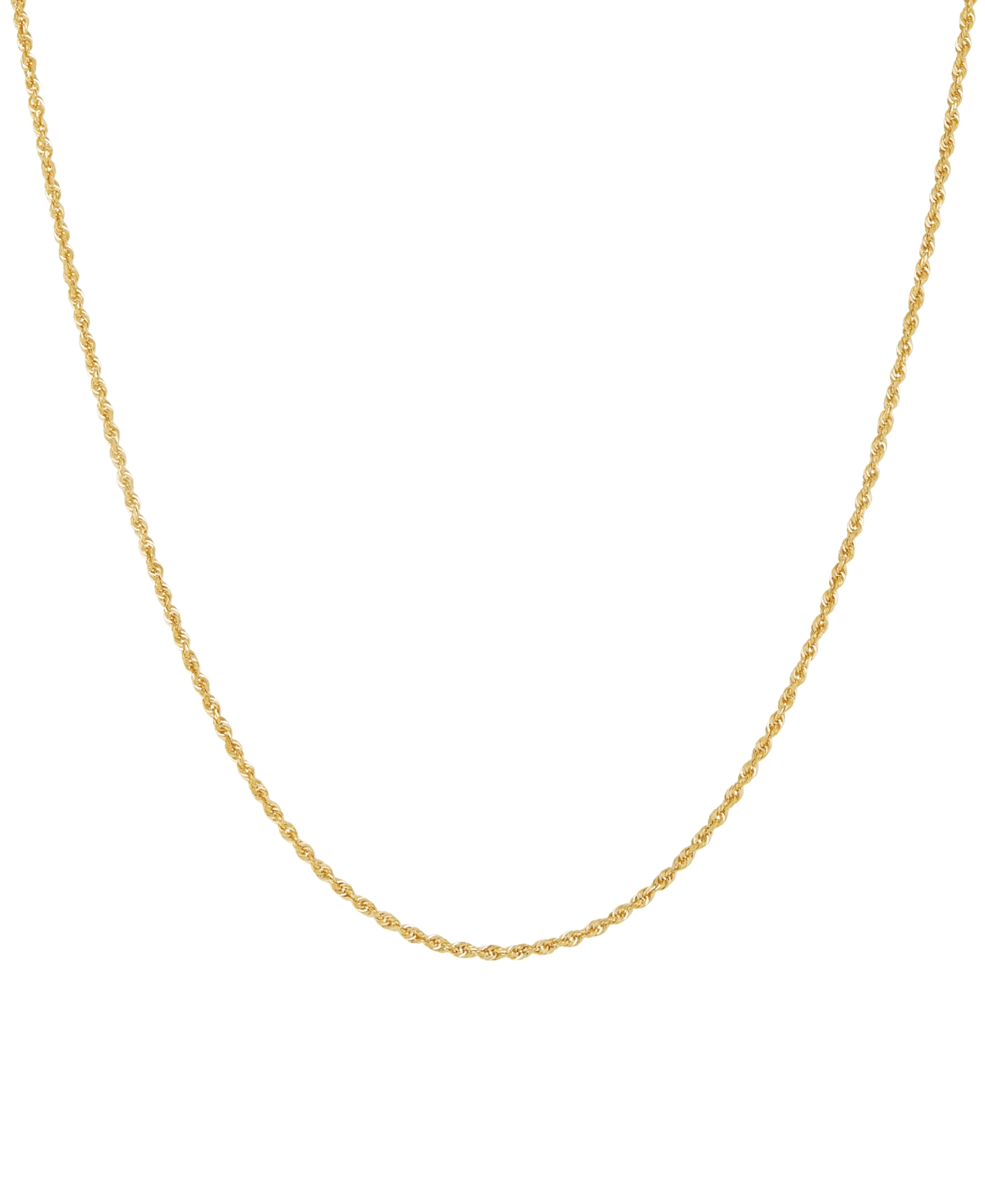 Click here for Macys Solid Rope Chain Necklace in 14k Yellow Gold... prices