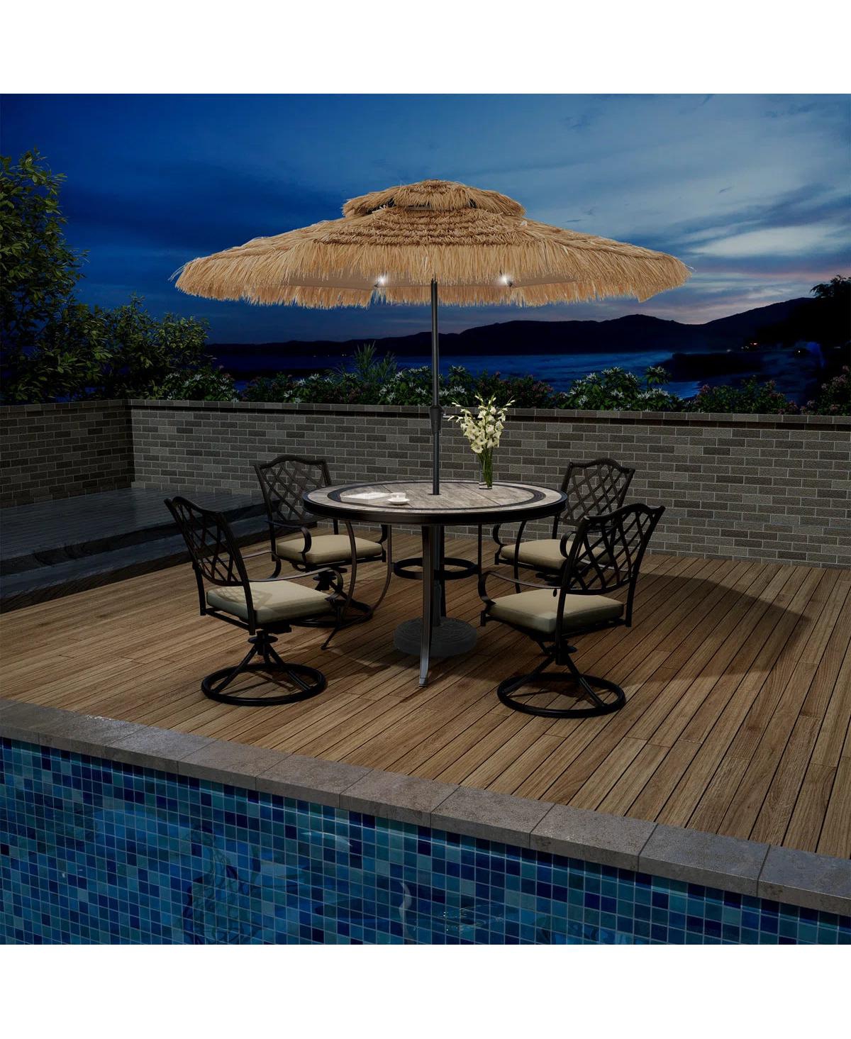 Click here for Clihome Outdoor Double Top Solar Light Hawaiian St... prices