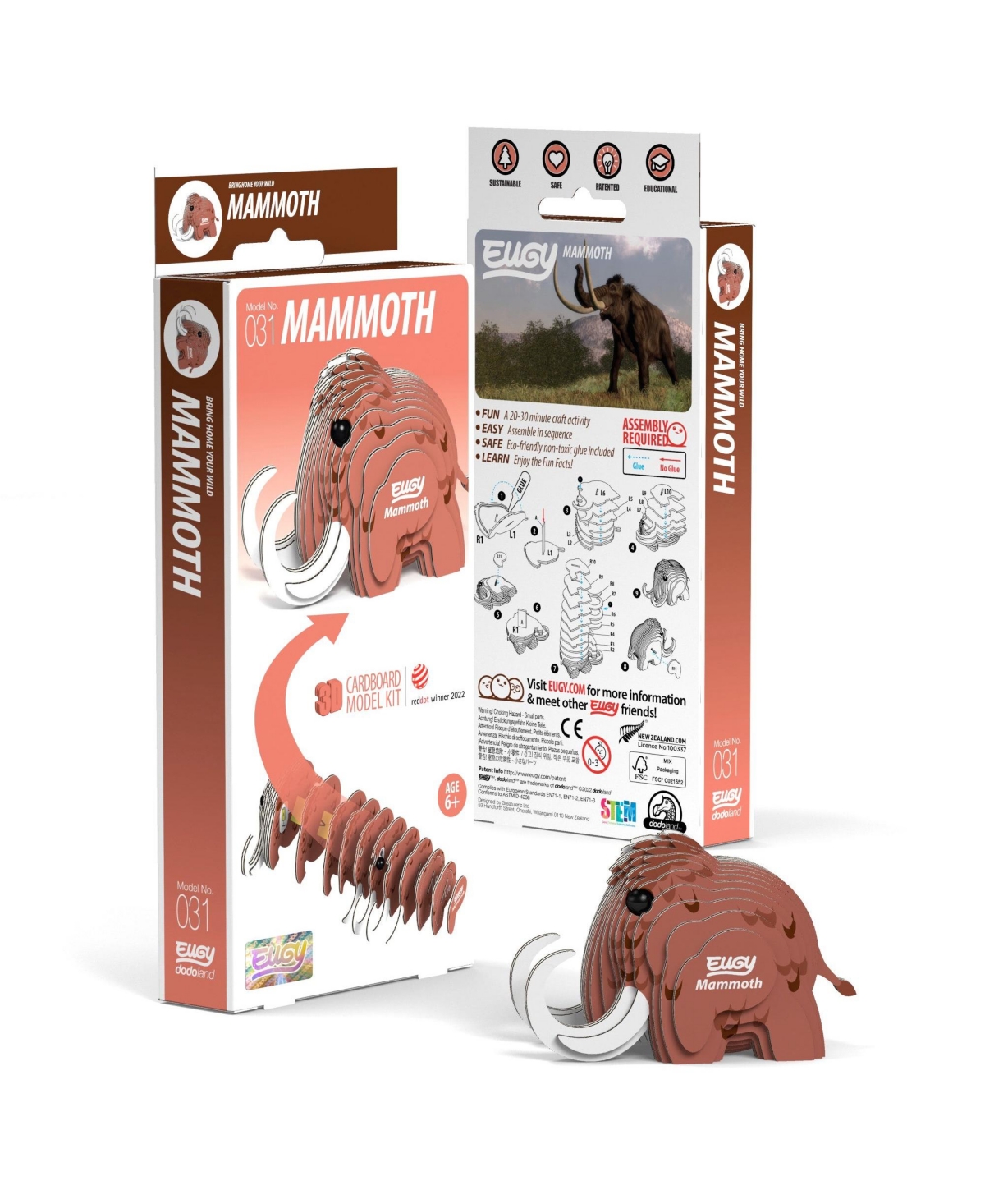 Click here for Eugy Mammoth 3D Puzzle - white prices