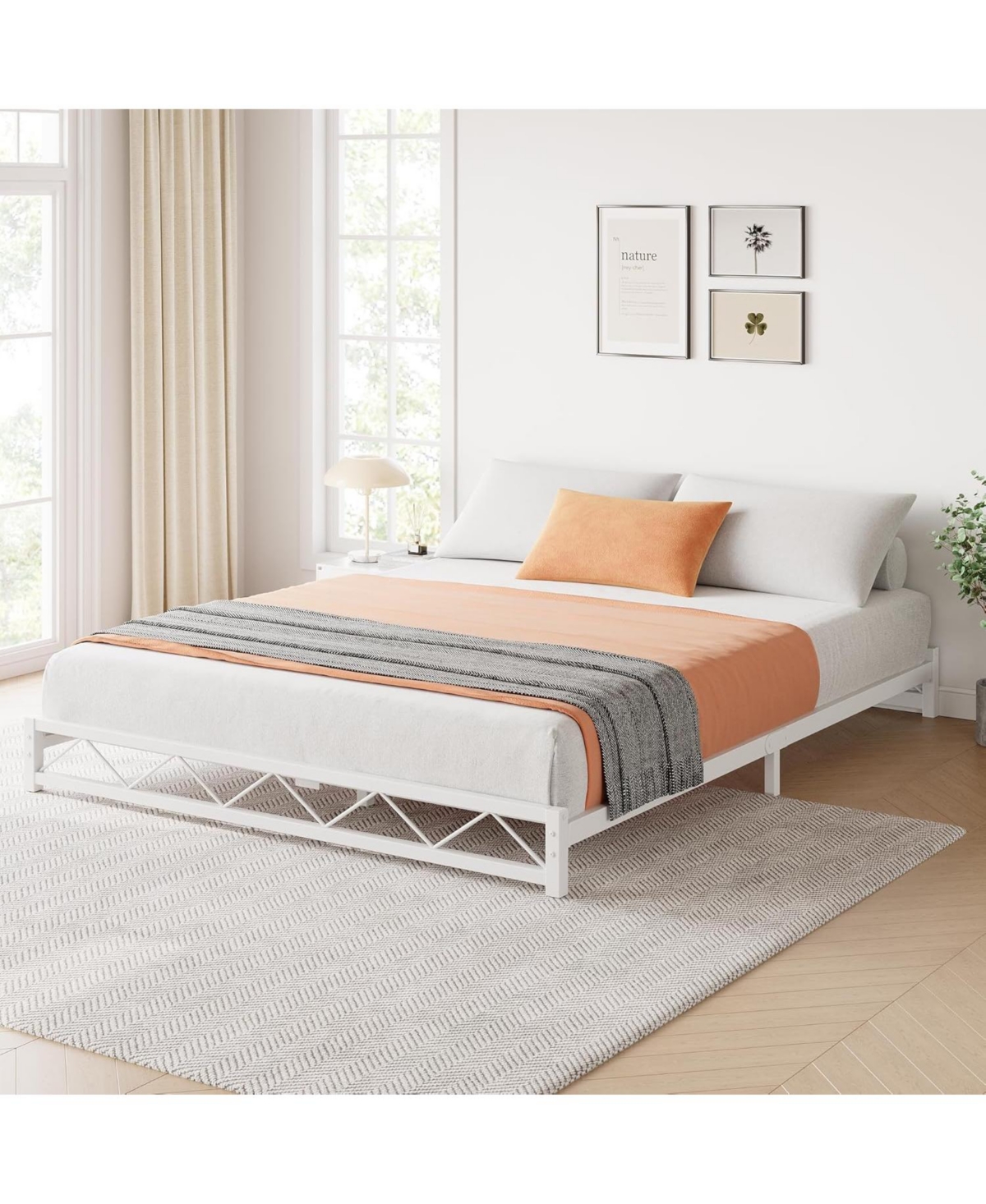Click here for gaomon Bed Frame  Metal Low Platform Bed Frame  Si... prices