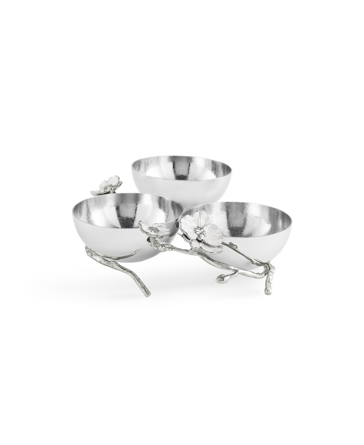 Click here for Michael Aram Orchid Triple Bowl - Silver prices