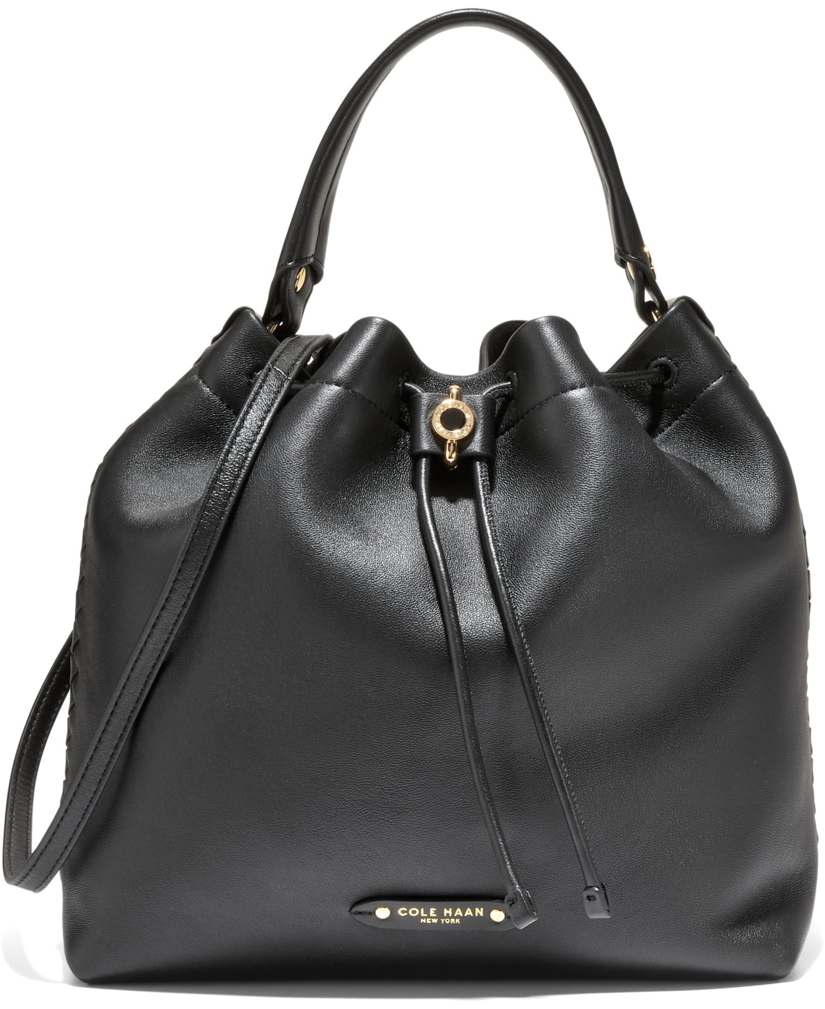 Click here for Cole Haan Isabella Small Bucket Crossbody Bag - Bl... prices