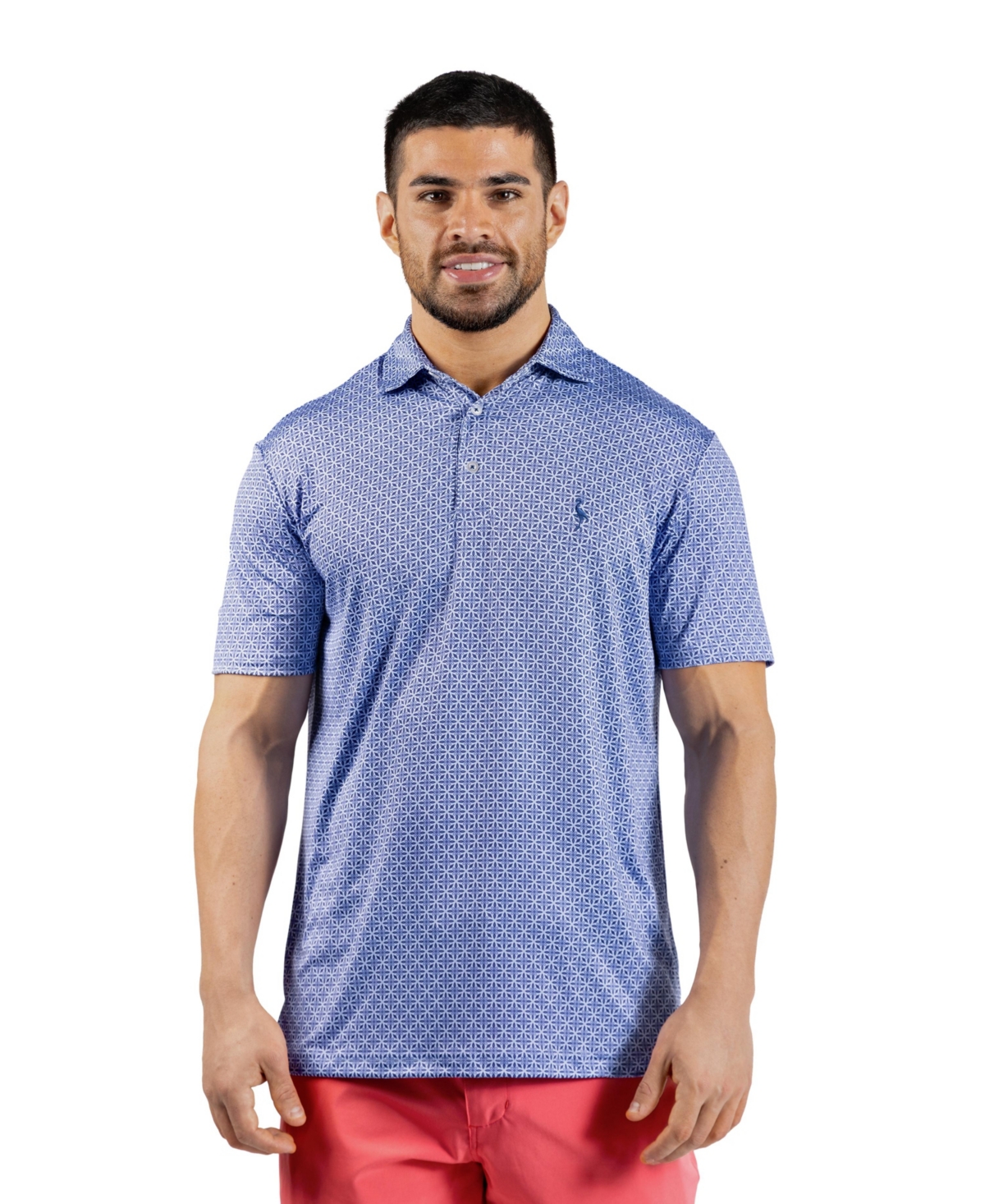 Click here for TailorByrd Mens Geo Floral Printed Performance Pol... prices